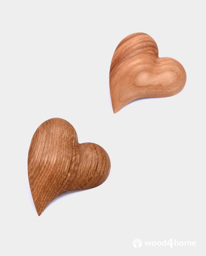 Heart Brooch Wooden - Wood4home - Wooden Jewelry, Souvenirs, Furnishings