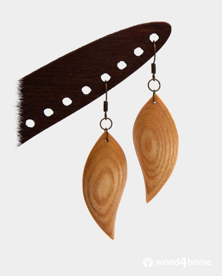 Wooden Brooch Tree Leaf - Wood4home - Wooden Jewelry, Souvenirs ...