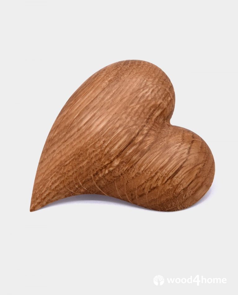 Heart Brooch Wooden - Wood4home - Wooden Jewelry, Souvenirs, Furnishings