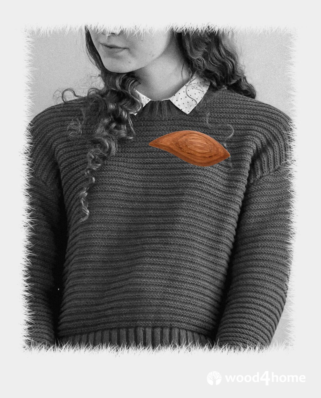 Wooden Brooch Tree Leaf - Wood4home - Wooden Jewelry, Souvenirs ...