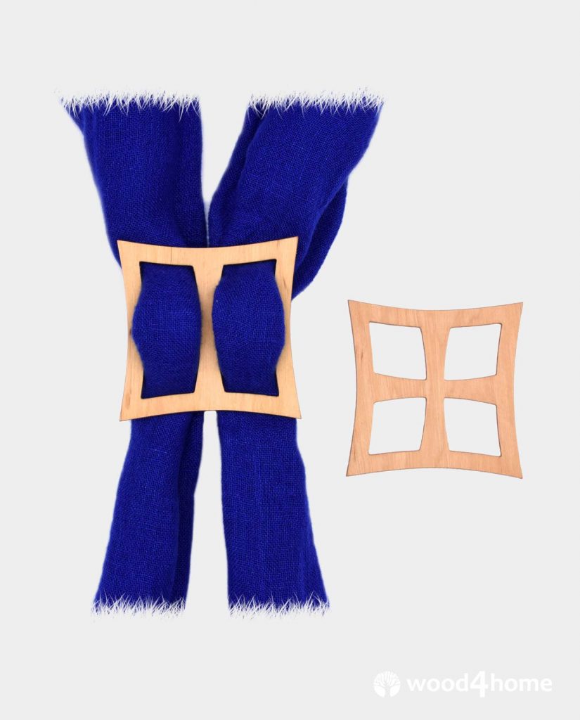 Wooden Scarf Pin Ring - Wood4home - Wooden Jewelry, Souvenirs, Furnishings